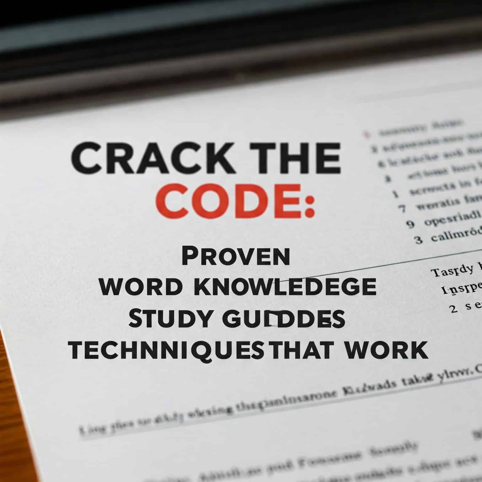 Crack the ASVAB Code: Top Tips for Word Knowledge Test Success